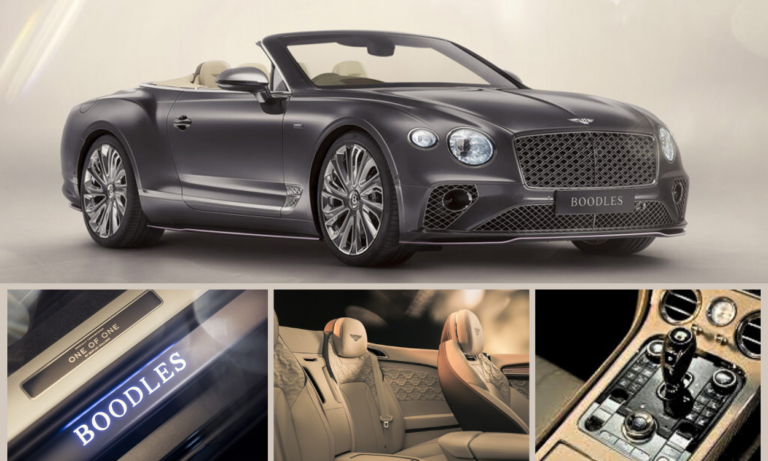 The customized Bentley Continental GTC Mulliner boasts genuine diamonds ...