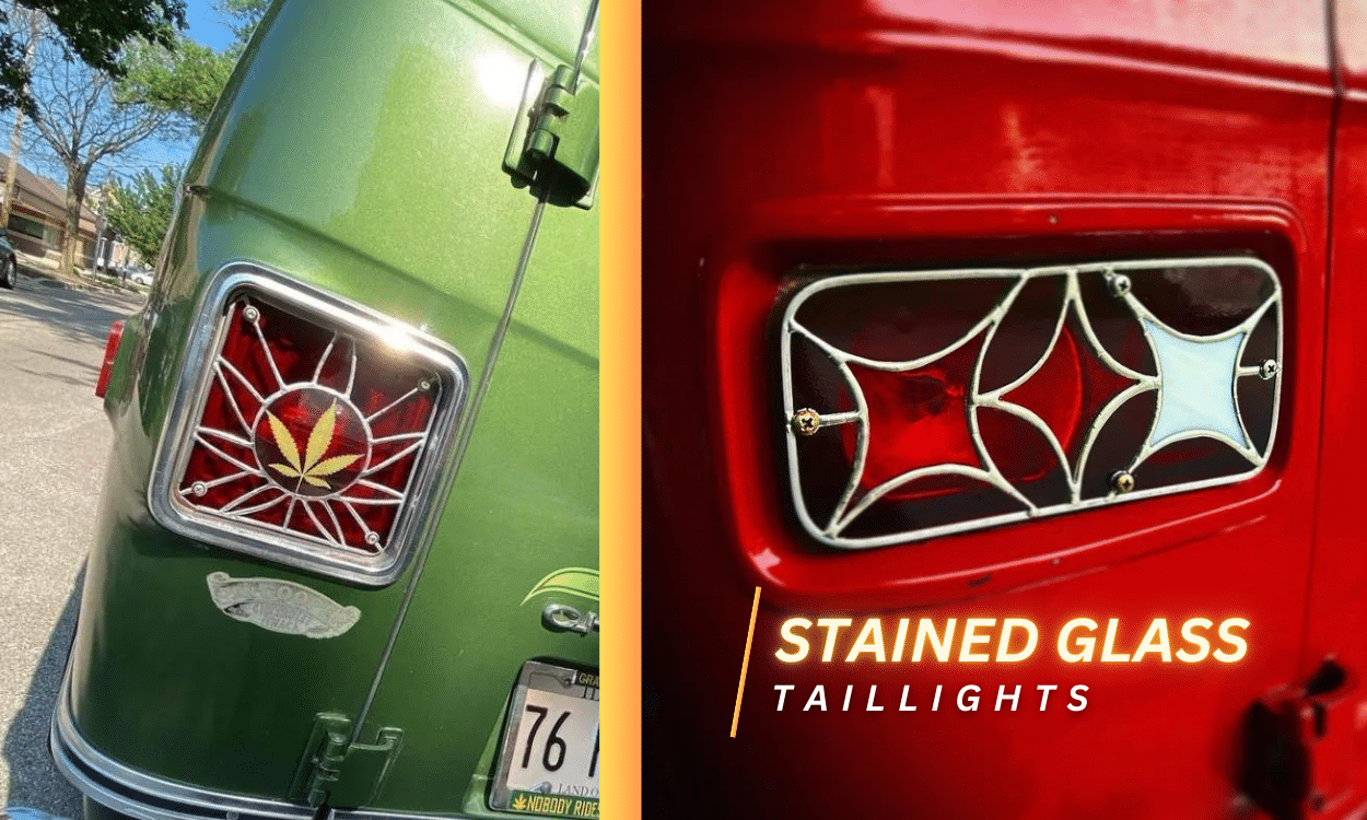 Stained Glass Taillights on Vintage Vans and Trucks Are now A Trend in ...