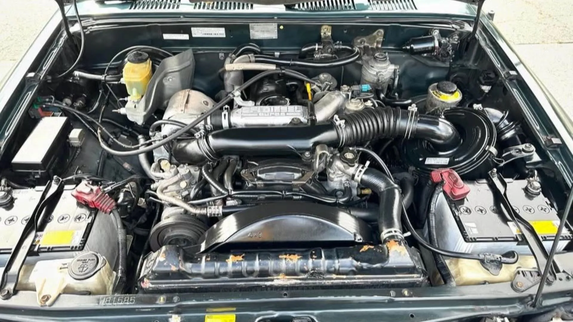Extremely Rare Toyota Hilux With Factory-Installed Bed Crane Spotted on ...